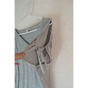 Lucky Brand | Tops | Lucky Brand Womens Large Gray Cold Shoulder Short ...